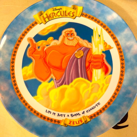 Disney | Dining | Zeus Hercules Plate Disney New | Poshmark